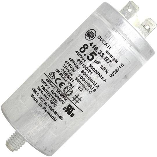 LG Dryer and Washing Machine Capacitor Metal Case 8.5UF, 8.5 Uf 450V ...