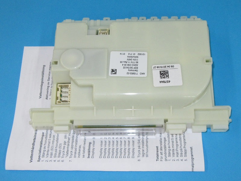 Asko Dishwasher Main Pcb 457844 Dw20.41 D3630 AU -SS Bi D3530 AU -M-Gr ...