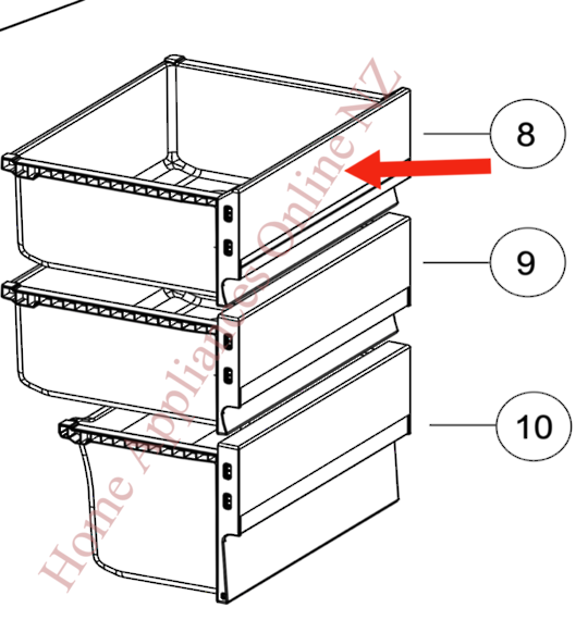 Fisher Paykel Freezer Bin Upper RB60V18 – Home Appliances Online